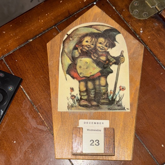Hummel | Accents | Hummel Wooden Calendar With Colorful Illustration ...